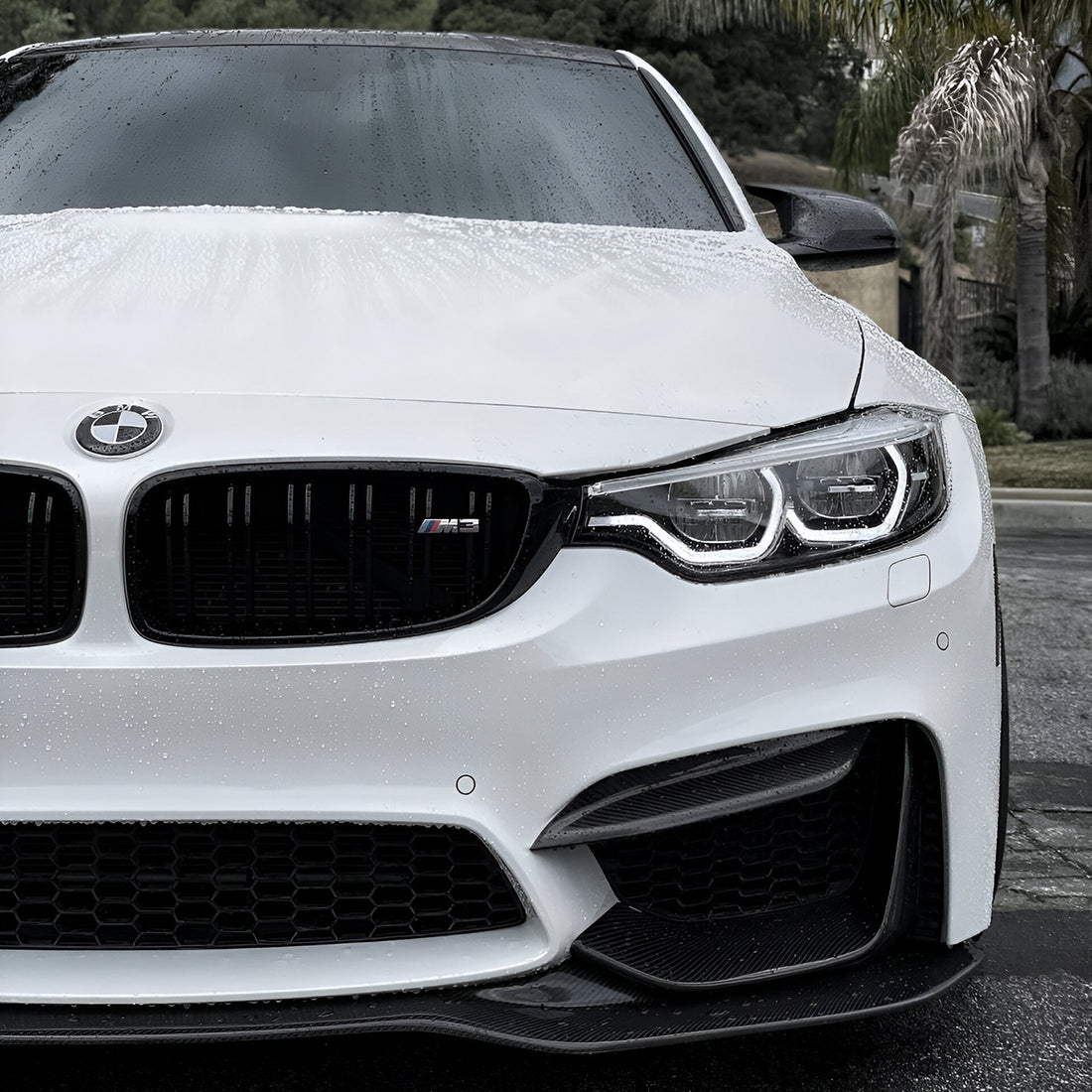 Ikon Style LCI Headlights for BMW M3 & M4 (F80/F82/F83) | Carbon Noire