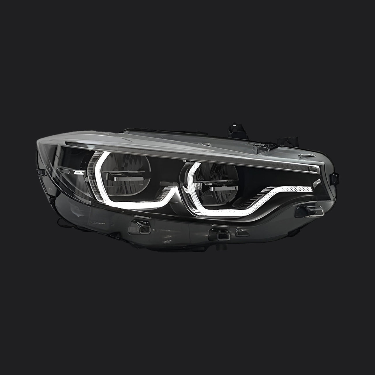 Ikon Style LCI Headlights for BMW M3 & M4 (F80/F82/F83) | Carbon Noire