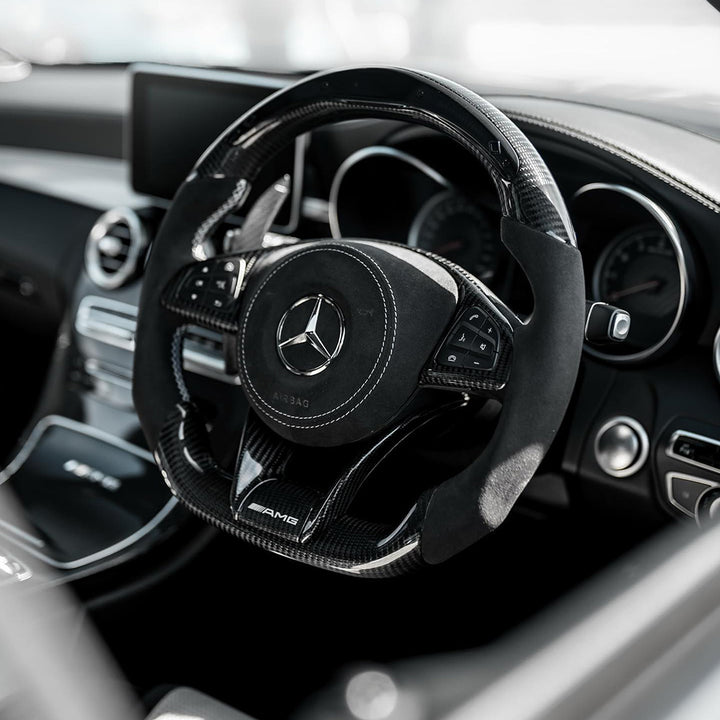 Mercedes Interior Carbon Fibre Parts | Custom Steering Wheels & Trim ...